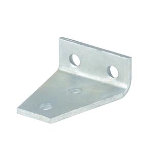 Channel Angle Bracket, 90 deg. Bracket, Gold Galvanized, 3 in. Lg ...