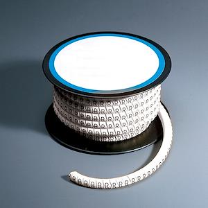 Sleeve Marker, Legend: Q, White Marker, 0.059-0.197 in. OD, 16-10 AWG