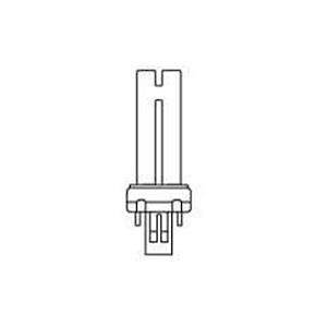 Compact Fluorescent Lamp, 82 CRI, 2700K, G23 2-Pin, Warm White, 10000 ...