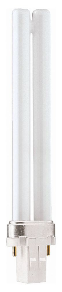 Compact Fluorescent Lamp, 82 CRI, 4100K, GX23 2-Pin, 10000 hr. Life ...