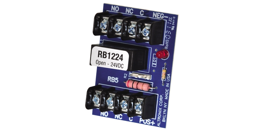 Relay Module, 12/24 VDC Input, 75 mA, Snap Track Mount