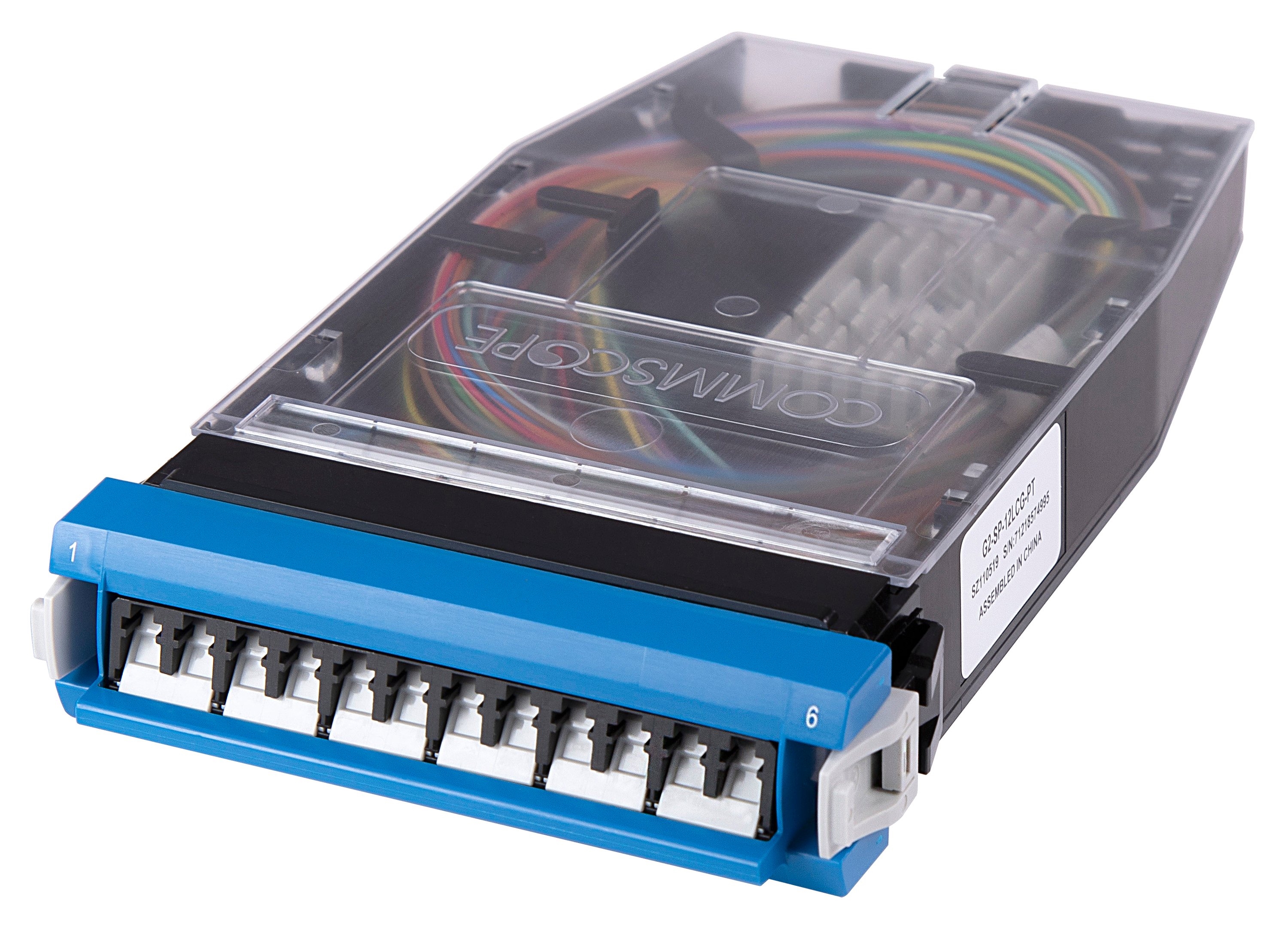 Teraspeed G2 Fiber Optic Cassette, Blue, Lc/Upc, Wxhxd: 3.8 X 1.04 X 6. ...