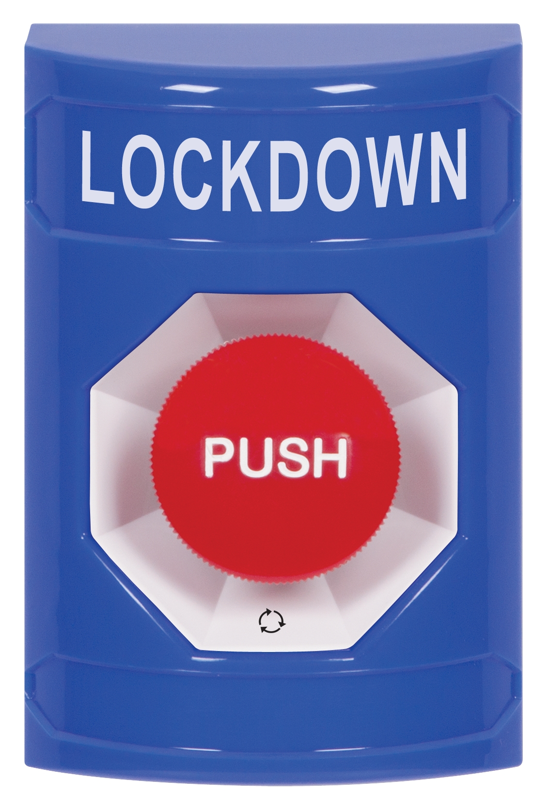 Pushbutton Station, Single Throw, 600 VAC, 250 VDC, Blue, 4.87 in. H, 3 ...