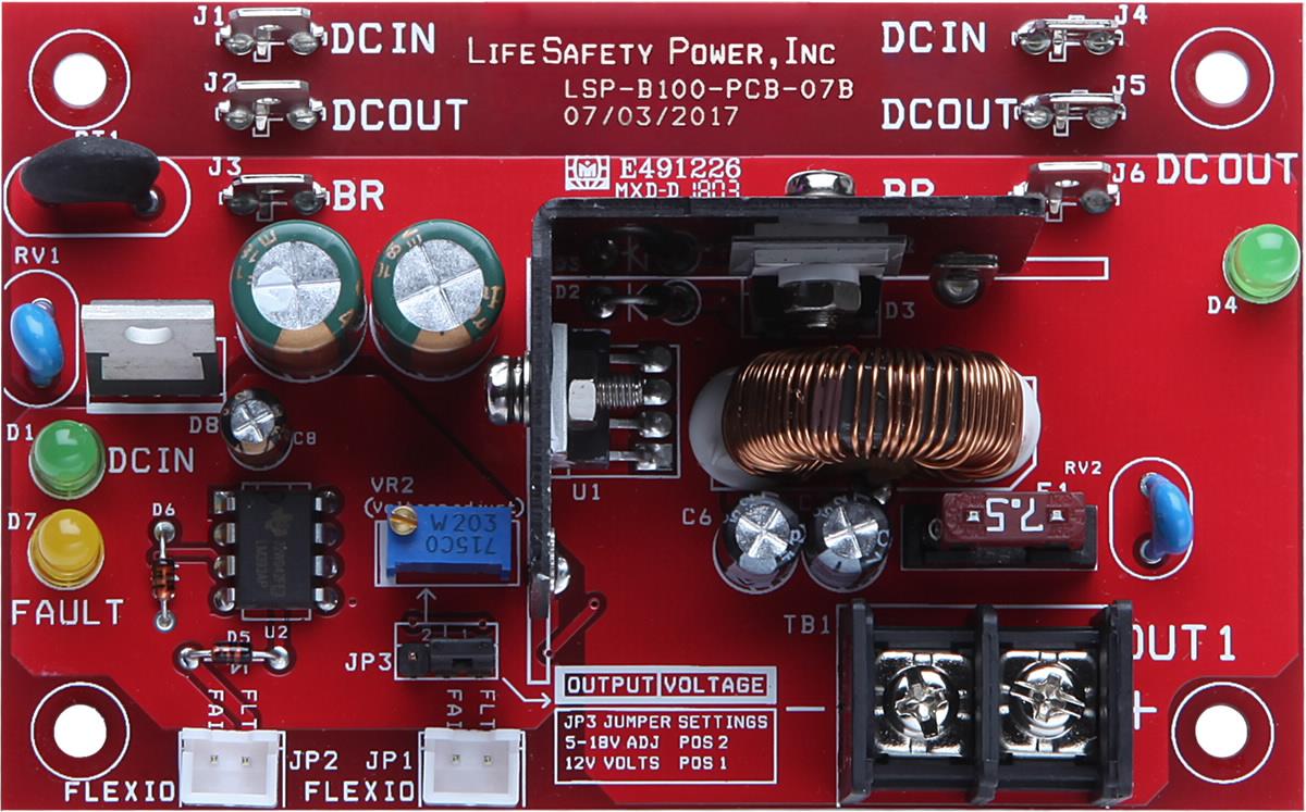 Secondary Power Supply, 12/24 VDC Input, 4 A, Snap-In Mount