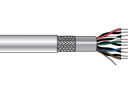 Multi-Pair Cable,28 AWG,10 Conductor,7 x 36 Strand,Tin-Plated Copper ...