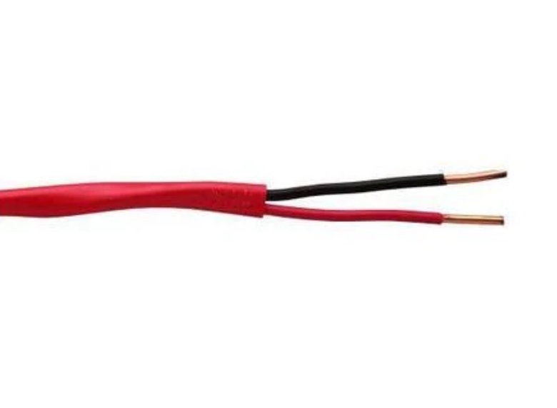 FPLR Alarm Cable, 16-2 Solid BC, Unshielded, PVC Red Jacket, 300V, 1000 ...