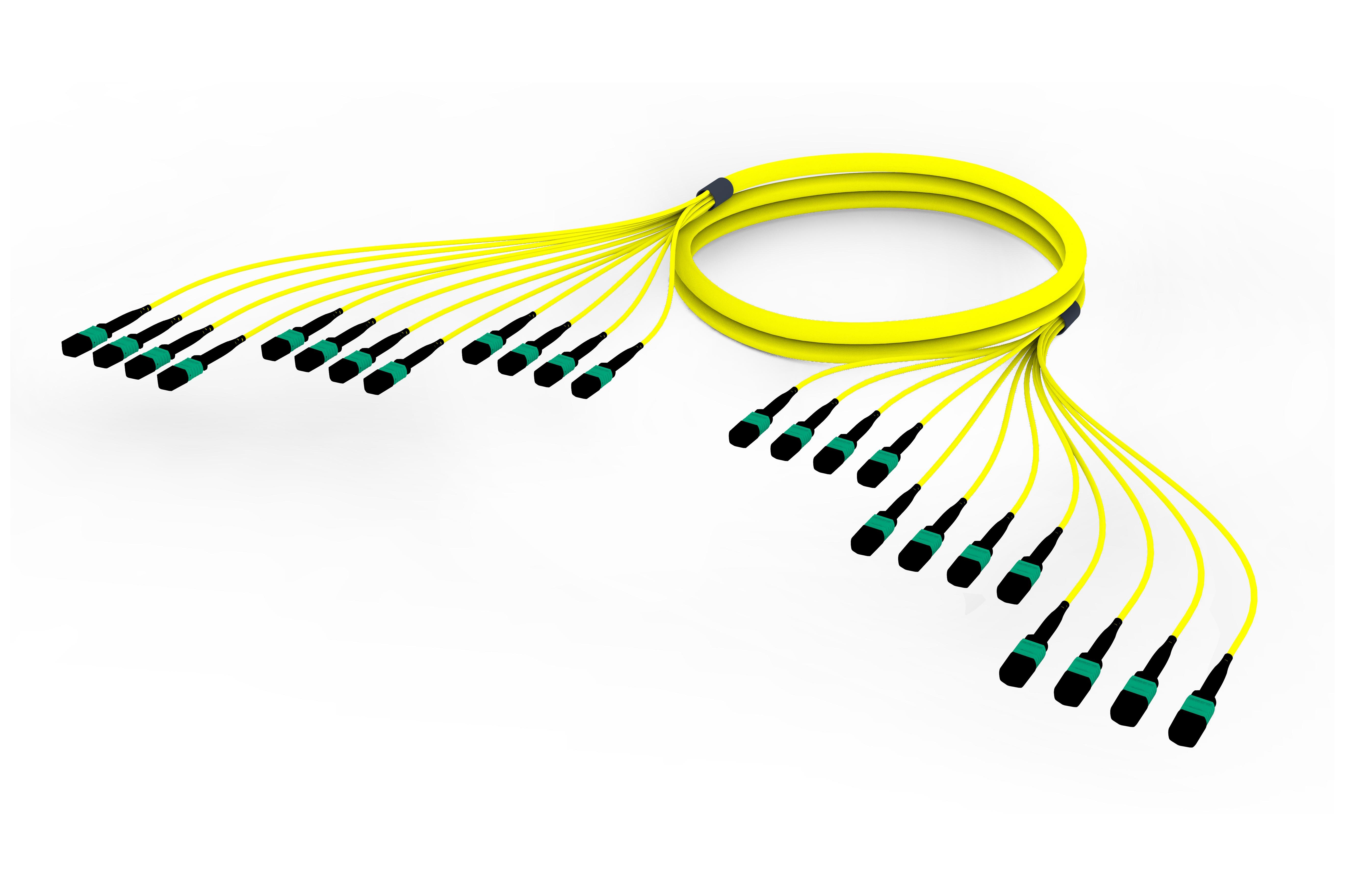 Trunk Cable, Pre-Terminated, 144-Fiber, 8.3/125, OS2, TeraSPEED, Zero ...