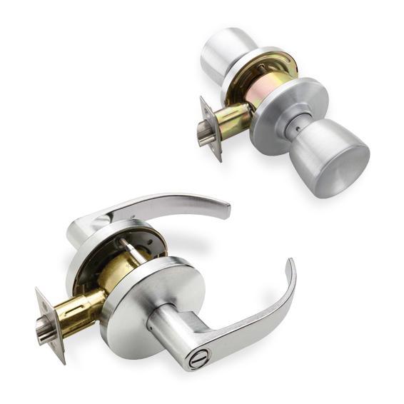 Door Cylindrical Lock, ANSI: Grade 2, Function: Communicating/Exit Set ...