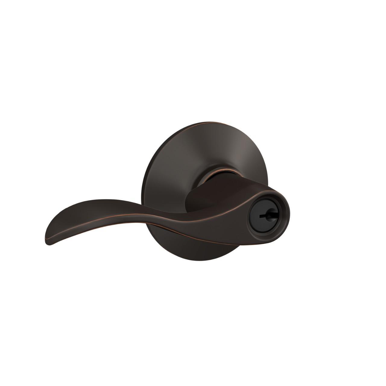 Door Lock, ANSI: Grade 2, Function: Entry with Turnbutton, Aged Bronze ...