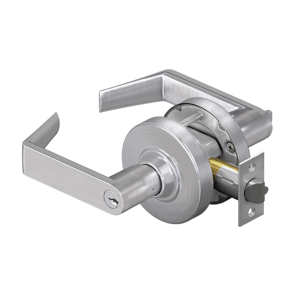 Mechanical Door Cylindrical Lock, ANSI: Grade 2, Function: Storeroom ...