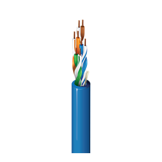 Horizontal Cable, 23 AWG, Solid, Plenum, 4 pair, U/UTP - Unshielded ...