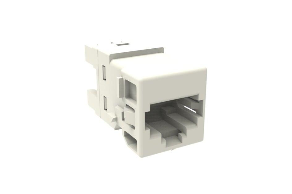 Uniprise NJ 600 Series Modular Jack, Cat 6, IDC, 1 Port, T568A; T568B ...