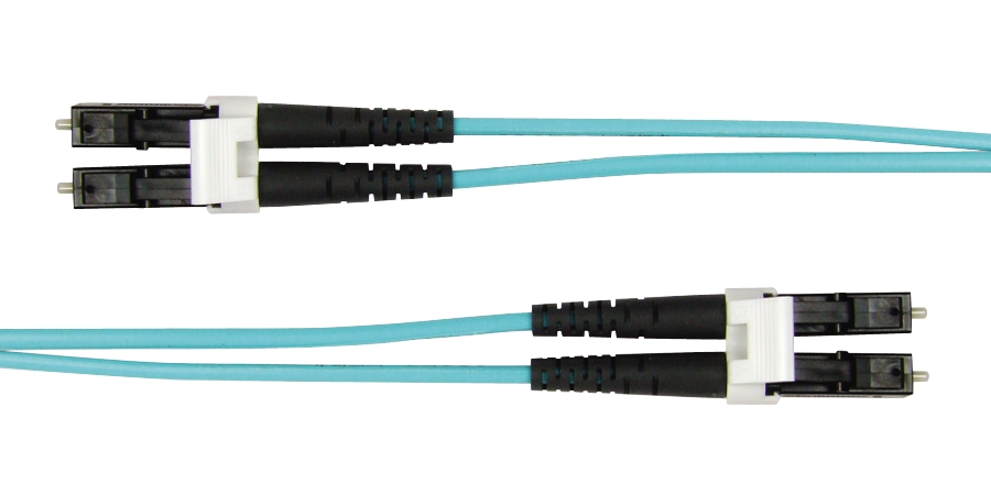 2-Fiber Jumper, 32.8ft/10m, 50 Micron Multimode LC to LC Ceramic Tip 50 ...