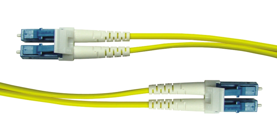 Fiber Optic Patch Cord, 2 Fiber, LC, LC, OS2, Yellow, Riser, Singlemode ...