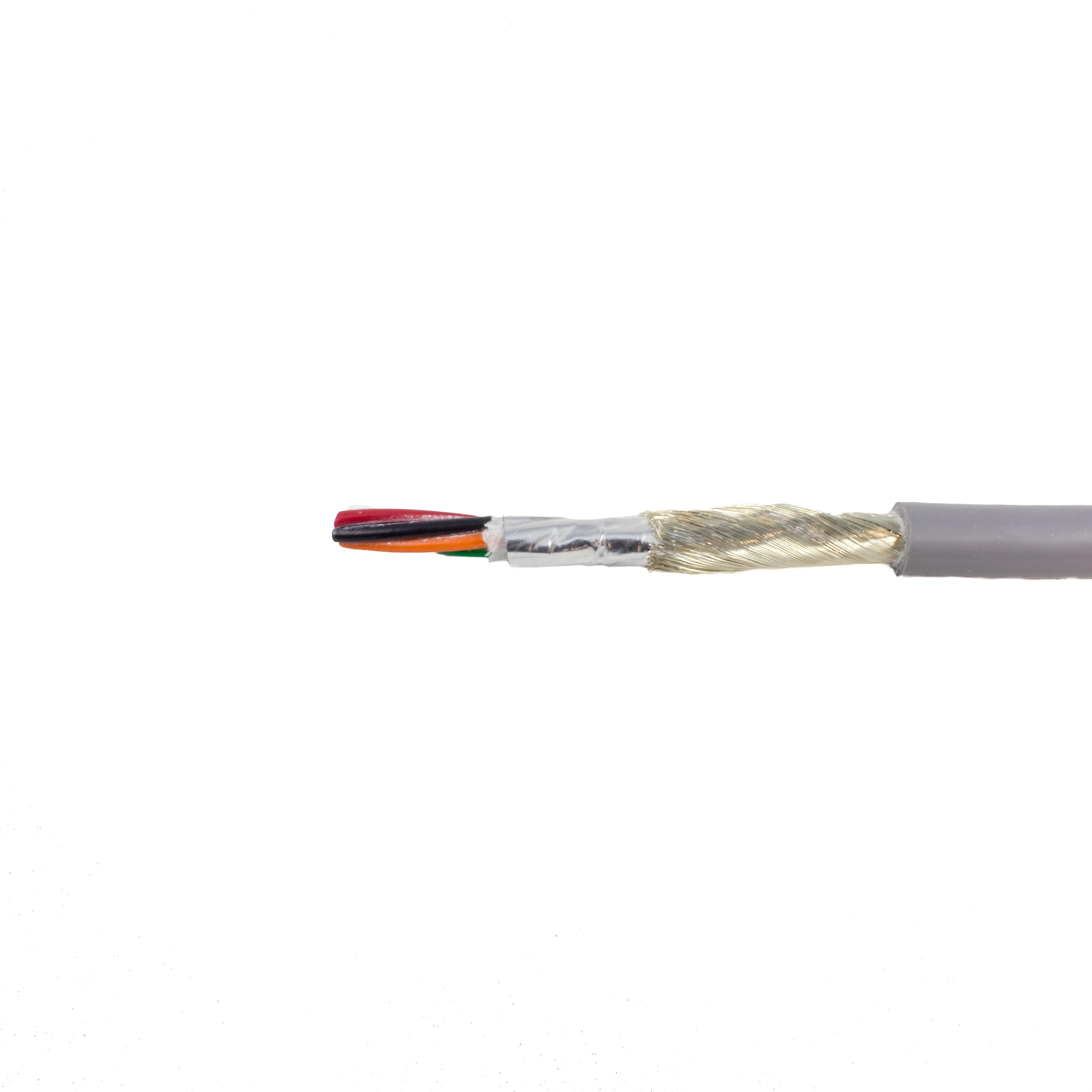Flexible Cable, Tinned Copper, 3 Conductors, 65 Strands, PVC, Slate ...