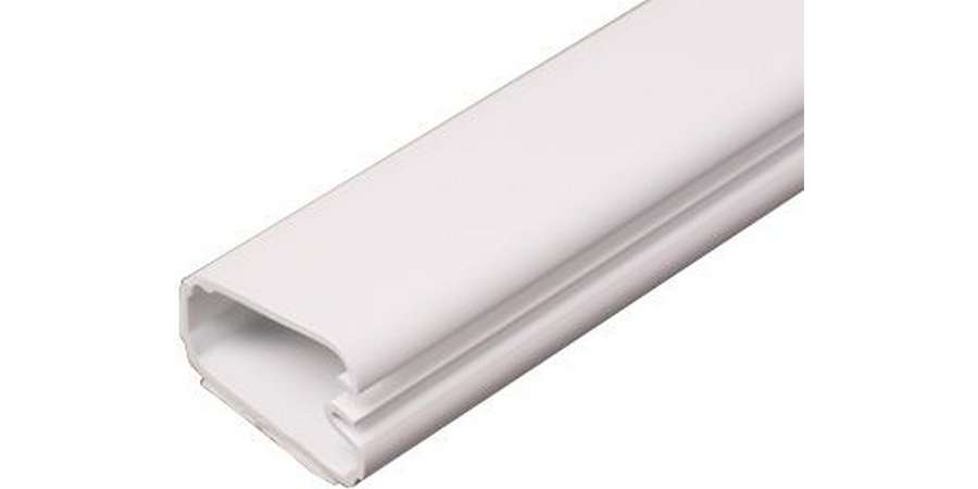 Raceway, PVC, Residential; Commercial, White, Width 1 in., Length 96. ...