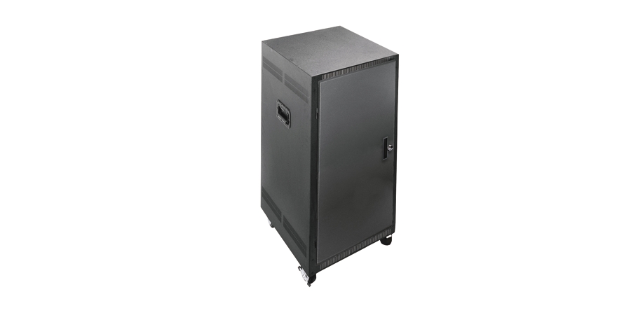 Rolling Server Rack,Black,33.8 in. Ht,Powder Coated Steel,19 in. Wd ...