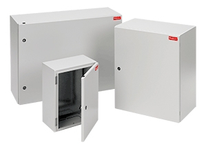 Wall Mount Enclosure, 14 ga. Body thk, Light Gray, RAL 7035, Hinge, 300 ...