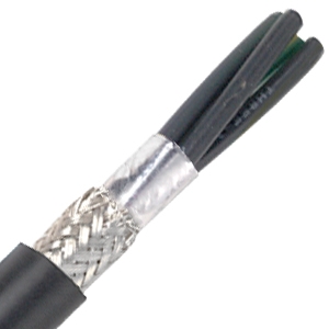 VFD Cable, 0.583 in. OD, 4, Tinned Copper, 12 AWG, Stranded, Composite ...