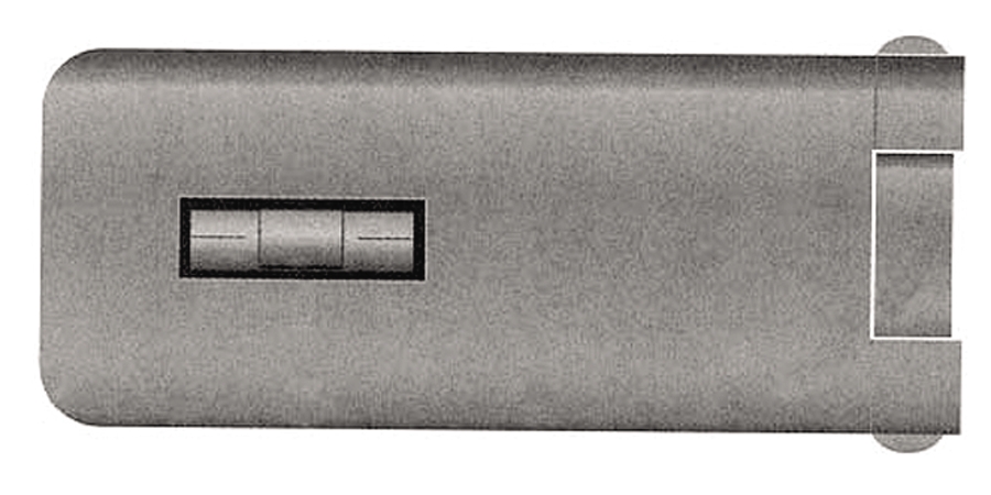 Hardened Hasp, Steel, Zinc-Plated, 75mm L, 39mm W, For Use With Padlock