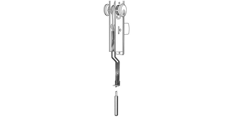 Threshold Bolt, ANSI: Grade 1, Function: Mortise Threshold Bolt, Zinc ...