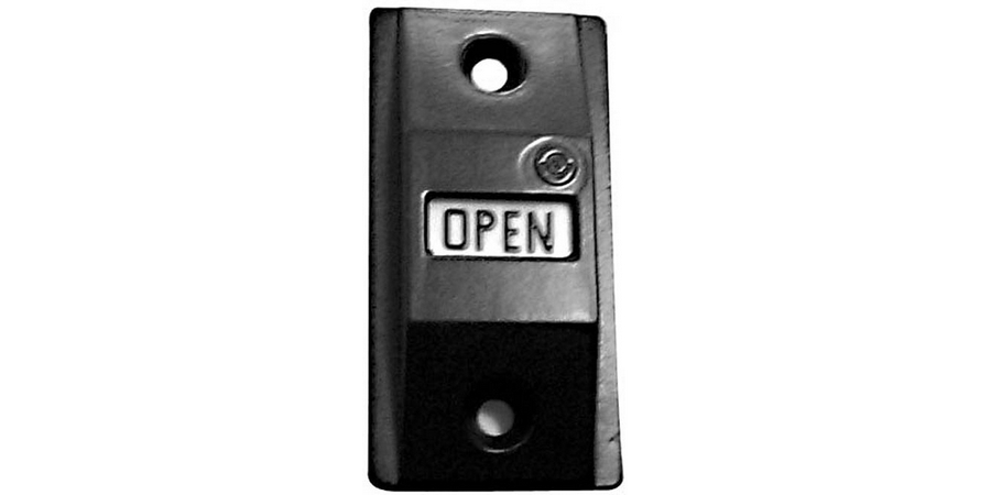 Exit Indicator, Dark Bronze Anodized, For Use With Standard 1-3/4 in ...