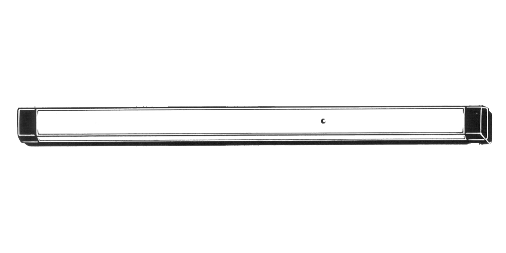 Rod Exit Device, 36 in. L Rail, Narrow Stile Application Stile, UL ...