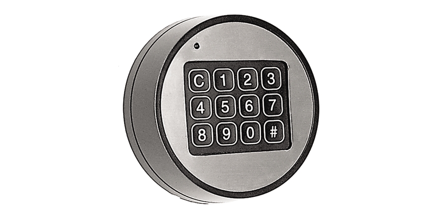 Electronic Keypad Lock Retro-Fit Kit, Chrome-Plated, UL Listed