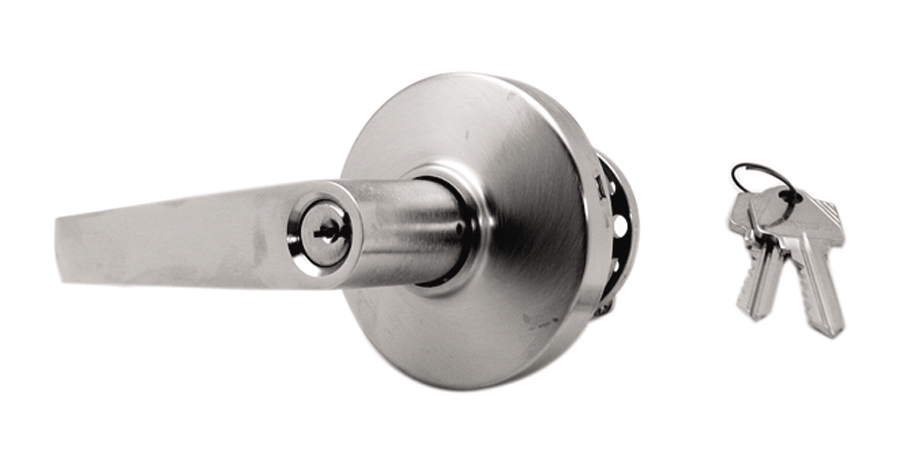Cylinder Lock Lever, US26D Satin Chrome