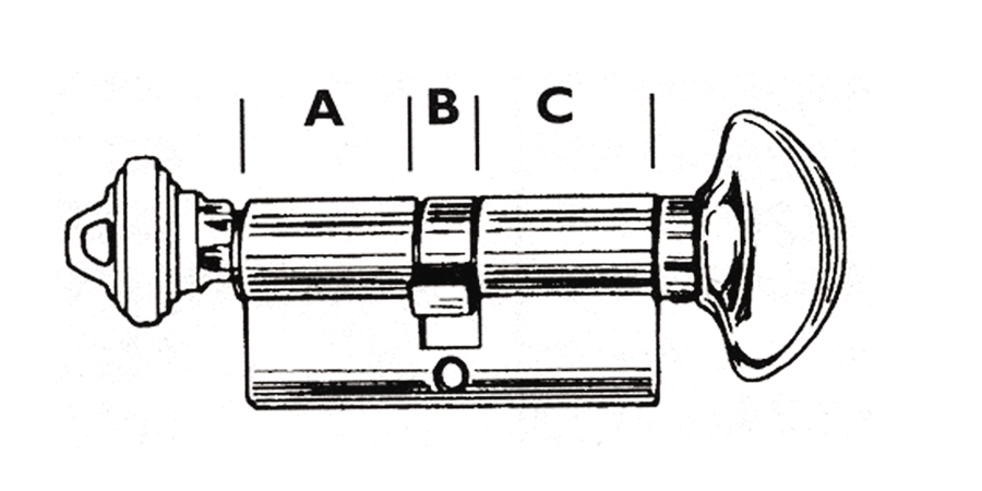 Turn Knob Cylinder, 5 Pin or Disc Pin Length, Profile Cylinder, Solid ...