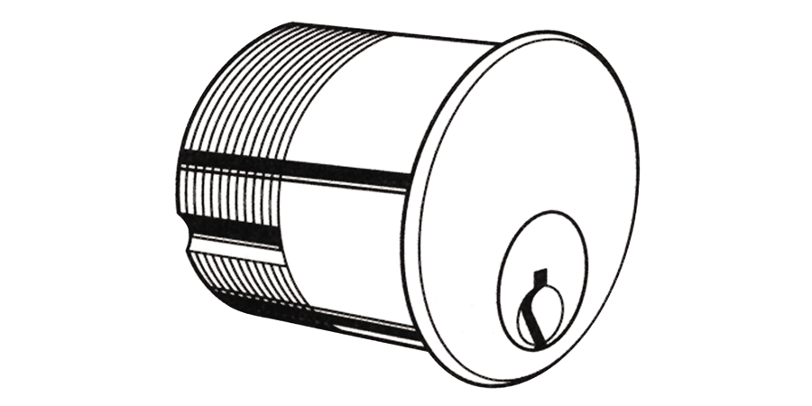 Mortise Cylinder, 6 Pin or Disc Pin Length, Standard Straight Cam