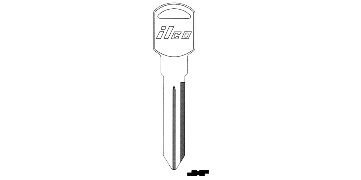 Vehicle Key Blank, Automotive Key Blank, Original-Shaped Bow, Brass ...