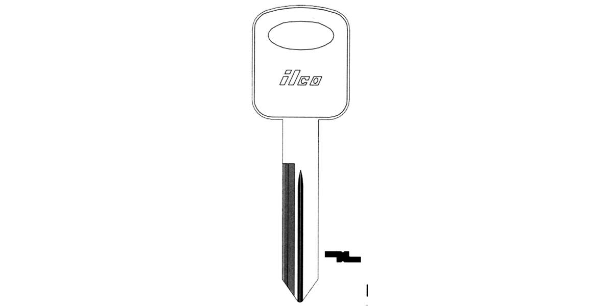 Vehicle Key Blank, Automotive Key Blank, Original-Shaped Bow, Brass ...