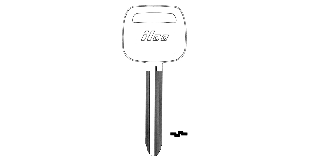 Vehicle Key Blank, Automotive Key Blank, Original-Shaped Bow, Brass ...