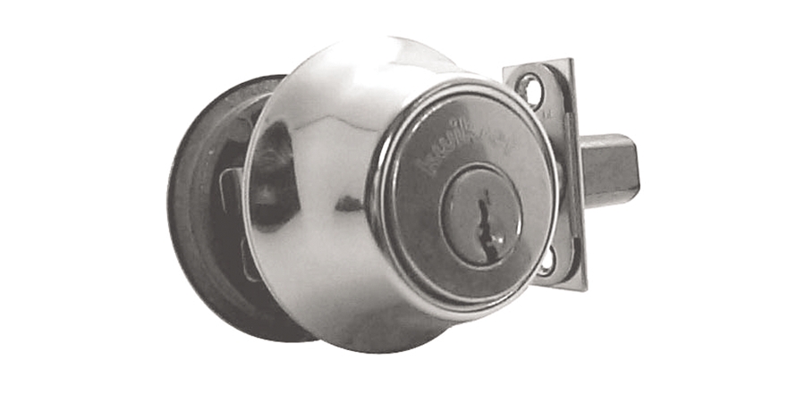 Deadbolt, ANSI: Grade 3, Function: Keyed Both Sides, US3 Polished Brass ...