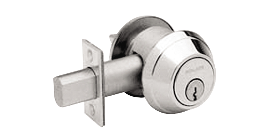 Door Deadbolt Lock, ANSI: Grade 1, Function: Deadbolt Single Cylinder ...