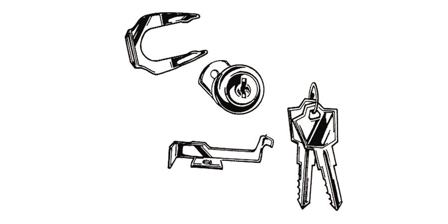 File Cabinet Lock, US26 Bright Chrome, Key Code: KD, Keying: Keyed ...