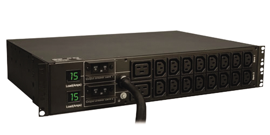 5.8kW Single-Phase Metered PDU, 208/240V Outlets (16 C13 & 2 C19), L6 ...