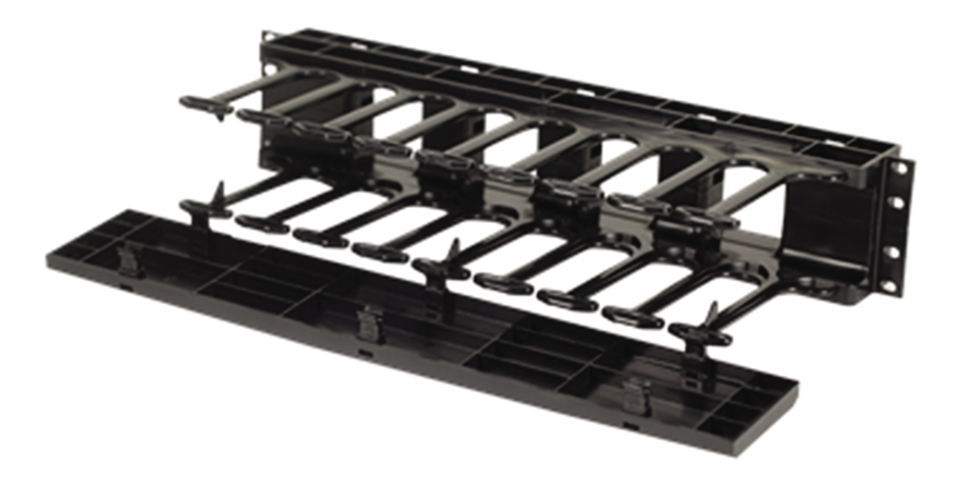 Single-Sided Cable Manager,Horizontal Cable Management,Finger, Covers ...