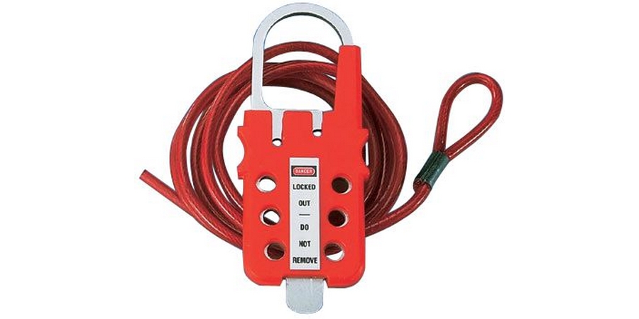 Multiple Lockout Device Hasp, 6 Max. Padlocks