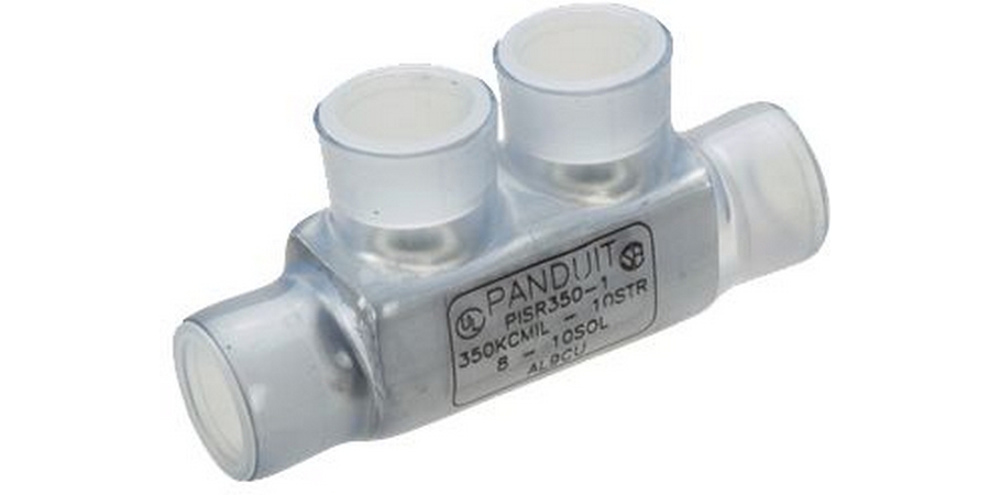 Butt Splice, Screw Clamp Terminal, Fully Insulated, Clear, Aluminum, 90 ...