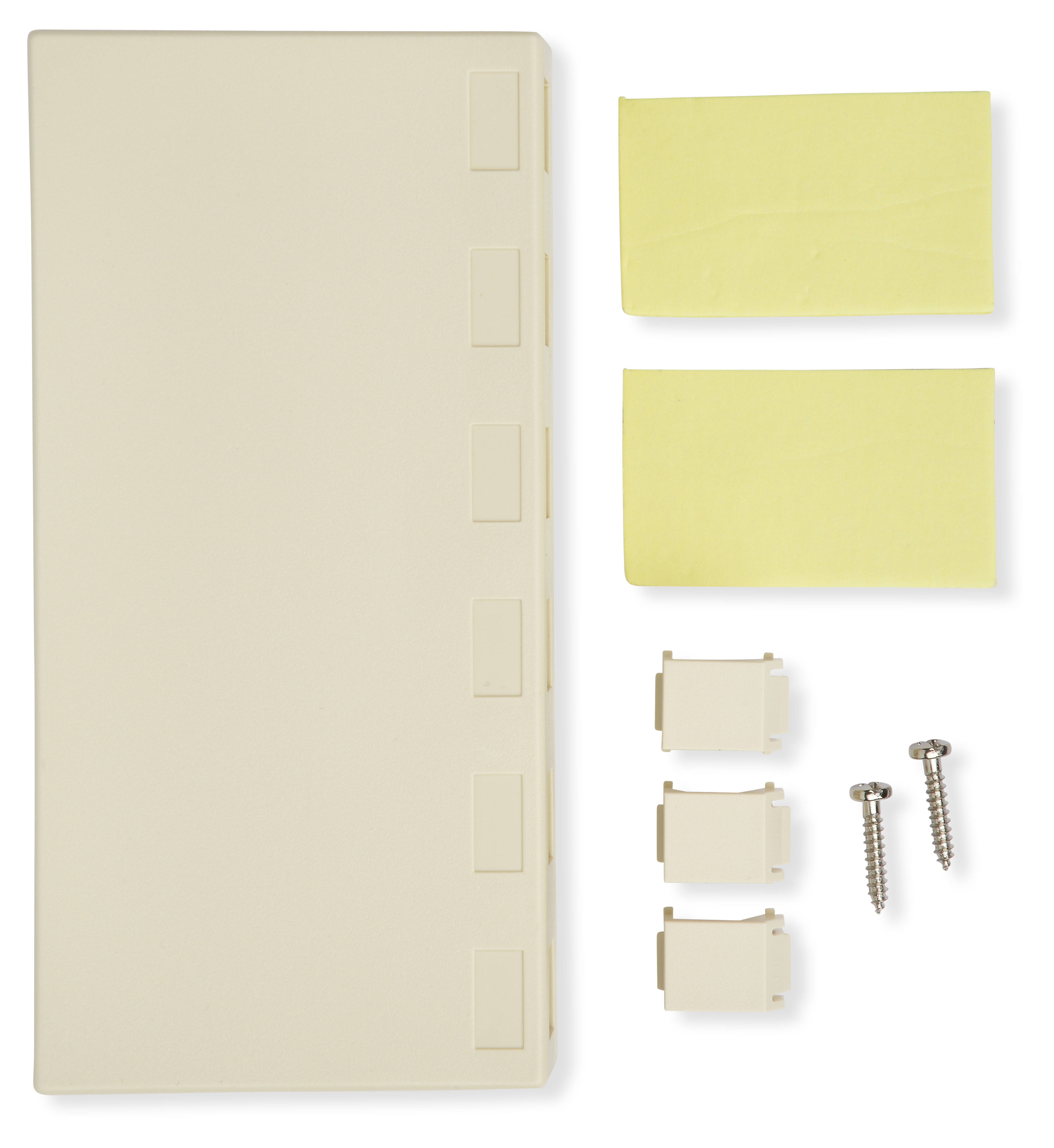 KeyConnect Side-Entry Box, 2-Port, Almond, Side-Mount, Plastic