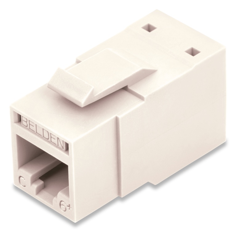 CAT6+ UTP Modular Jack, Cat 6e, Crimp, 1 Port, Green