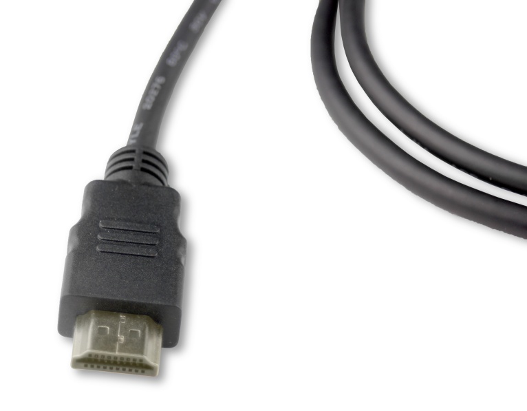 HDMI Cable, 0.28 in., Black, Tinned Copper, 30V, Indoor, Length 7m